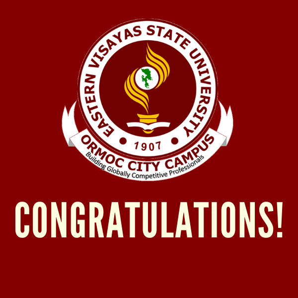 CONGRATULATIONS! EVSU Admission Application Qualifiers, First Semester ...